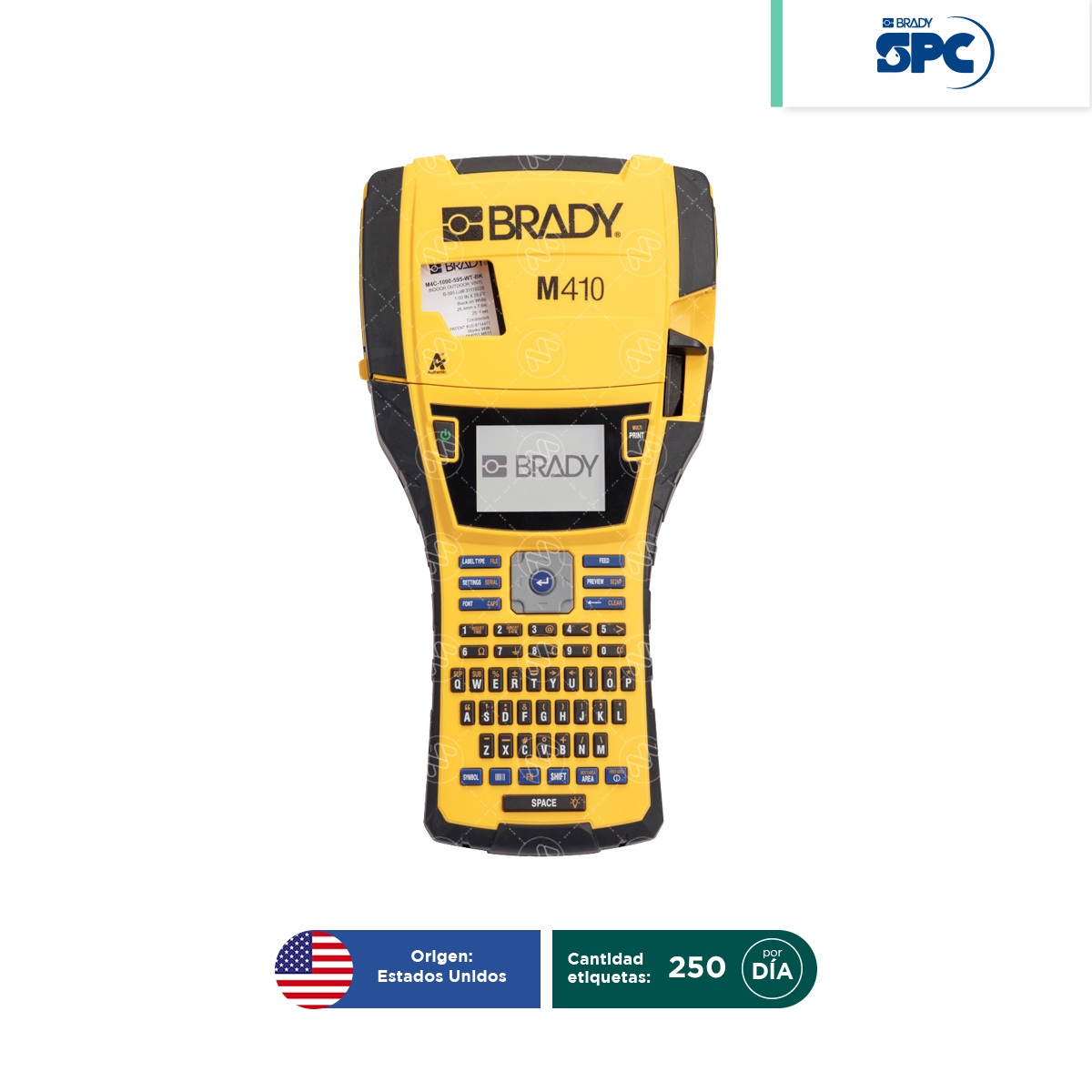 Etiquetadora industrial de uso manual portátil M410 SPC | Zero Spill ...