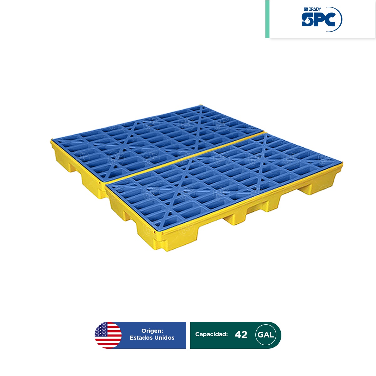 Plataforma antiderrames modular para 4 tambos SPC 42 Gal | Zero Spill ...